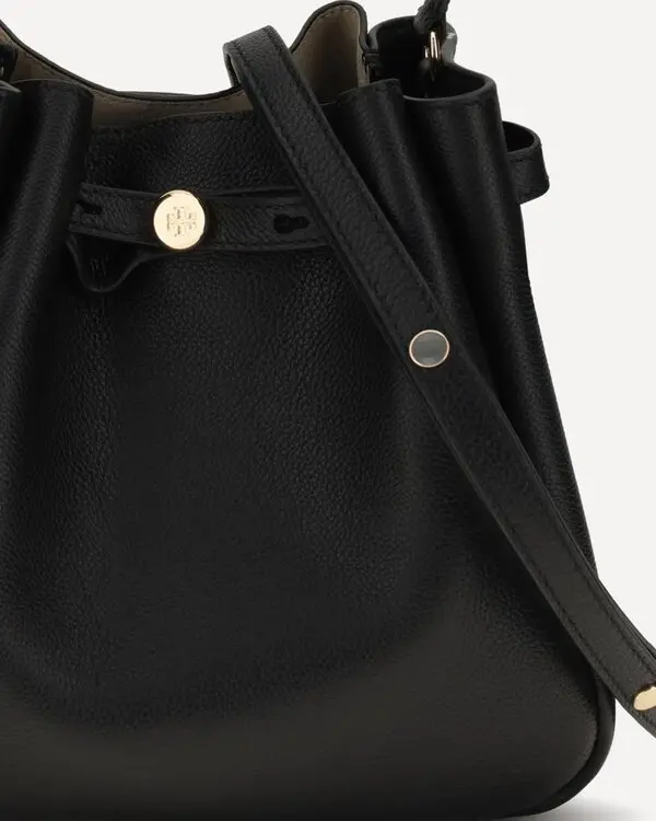 Tory Burch Romy Hammered Leather Bucket Bag