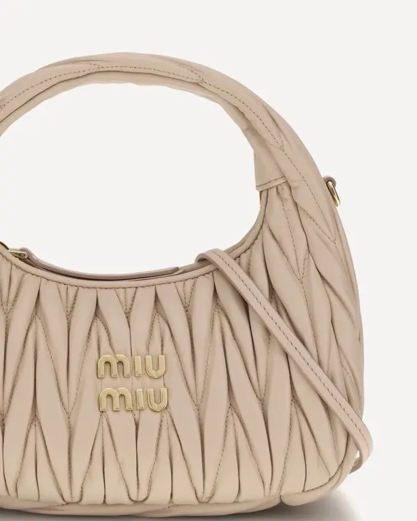 Miu Miu Wandler Hobo Handbag - Cream