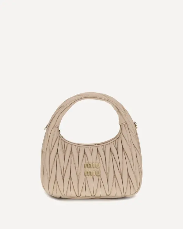 Miu Miu Wandler Hobo Handbag - Cream