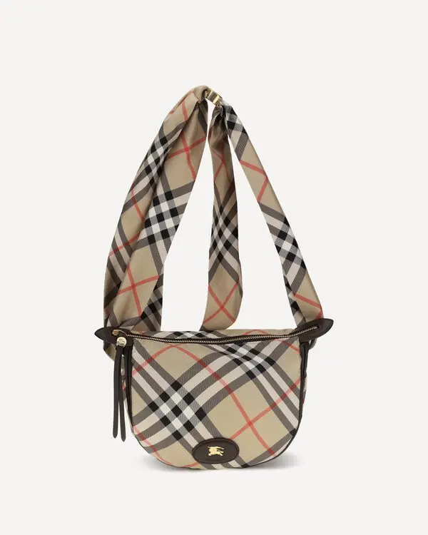 Burberry Ribbon Silk Twill Shoulder Bag