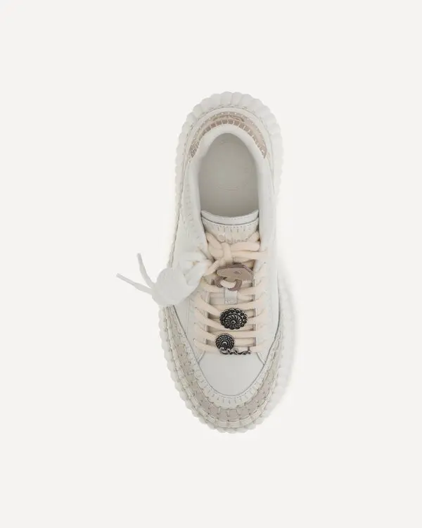 Chloé Nama Platform Sneakers - White