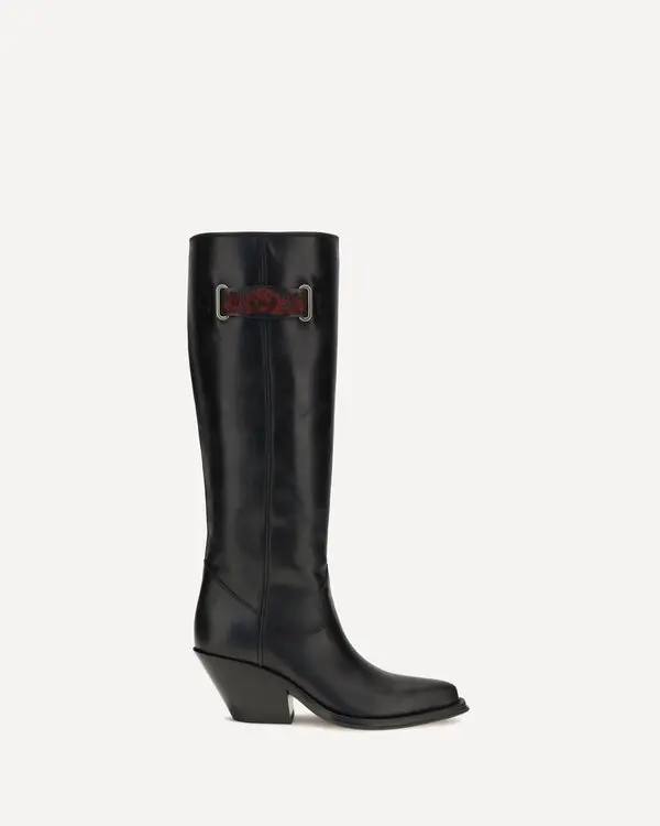 Chloé Azelan Leather Over-the-knee Boots