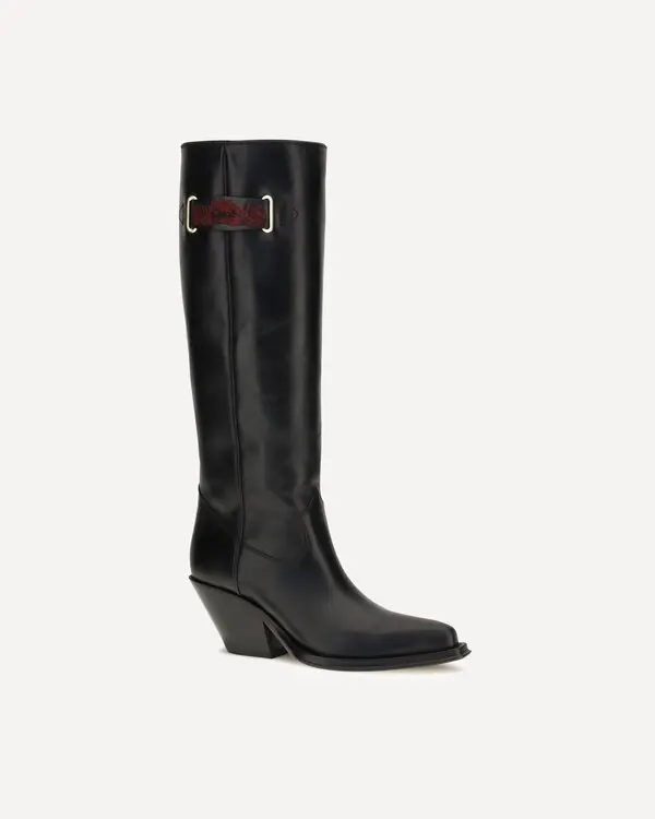 Chloé Azelan Leather Over-the-knee Boots