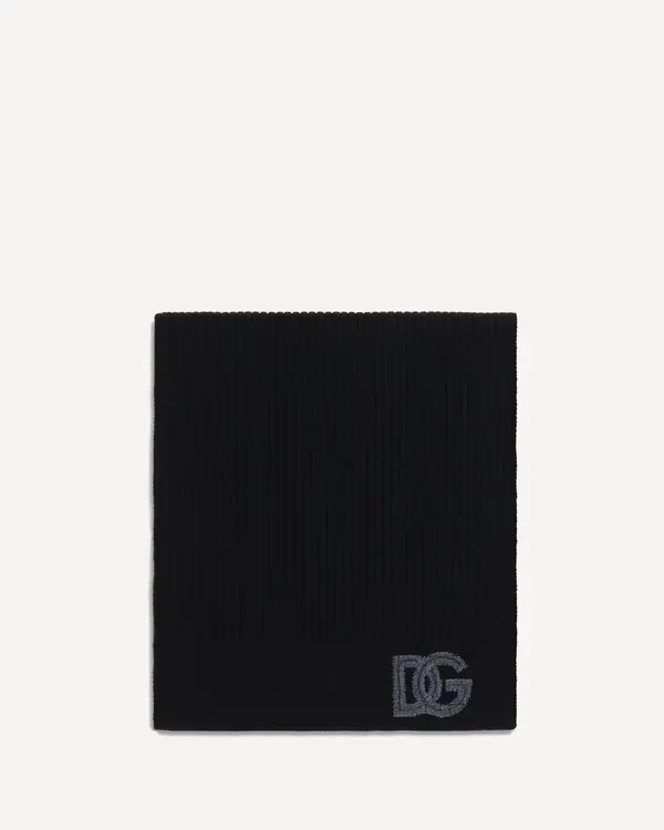 Dolce & Gabbana Ribbed Virgin Wool Scarf