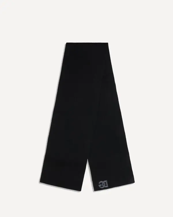Dolce & Gabbana Ribbed Virgin Wool Scarf