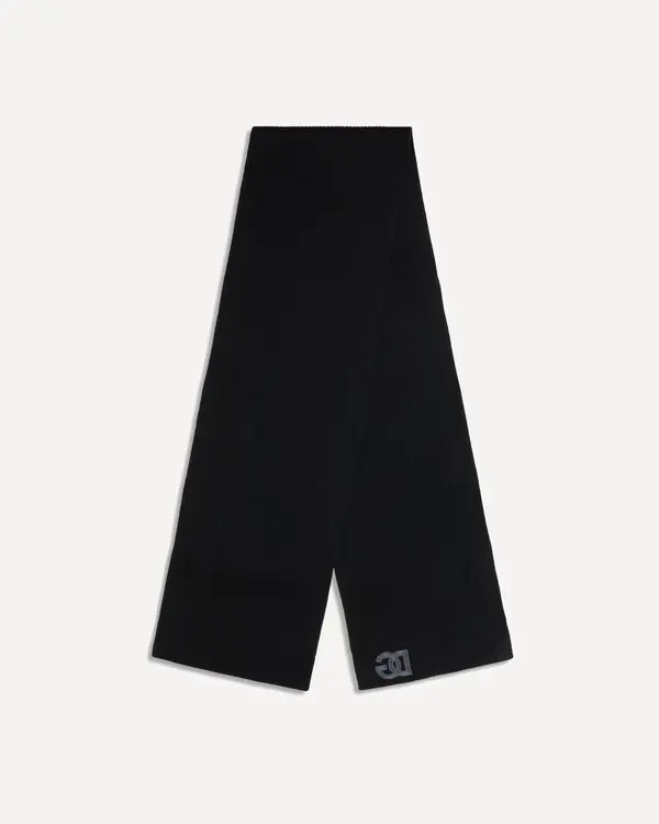 Dolce & Gabbana Ribbed Virgin Wool Scarf
