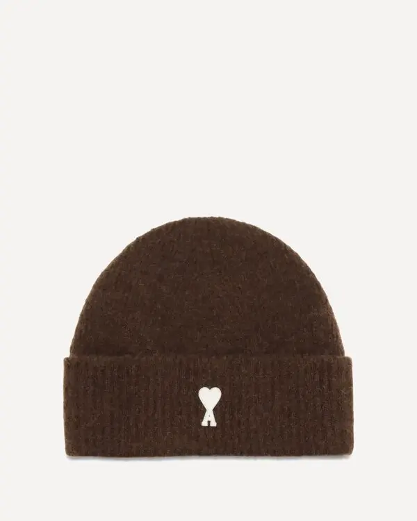 AMI Paris De Coeur Wool Beanie
