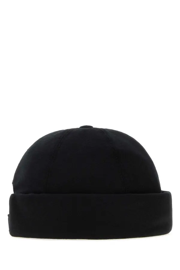 Giorgio Armani Midnight Cotton Blend Hat