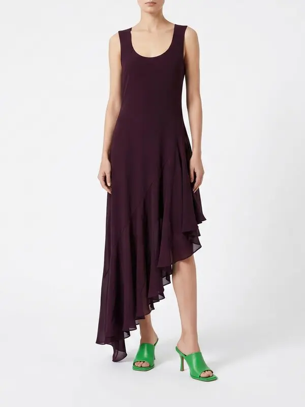 ALAIA Asymmetrical Ruffle Dress