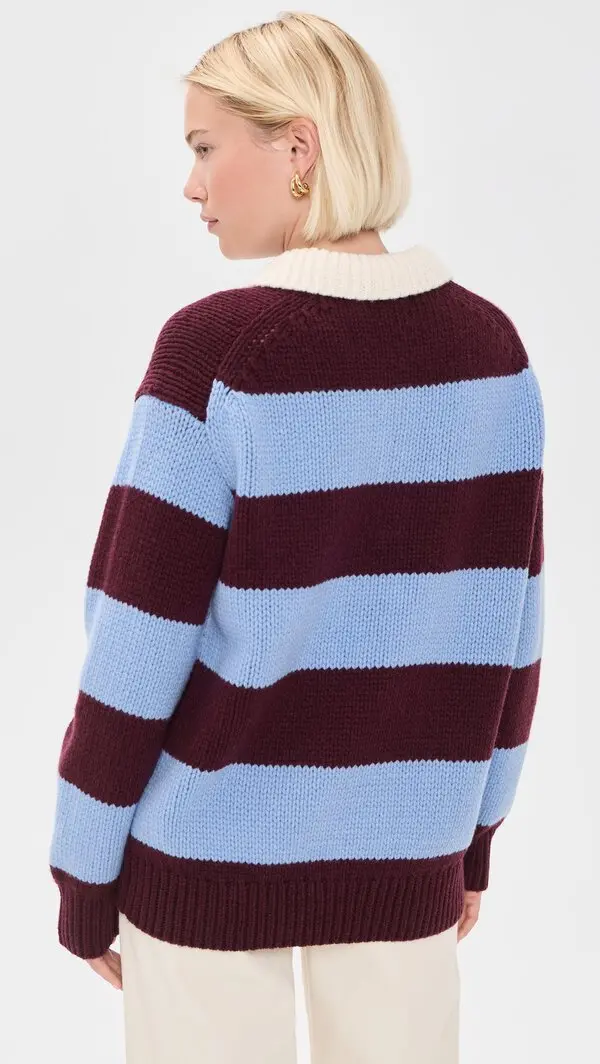 Polo Ralph Lauren Wool Striped Polo Sweater