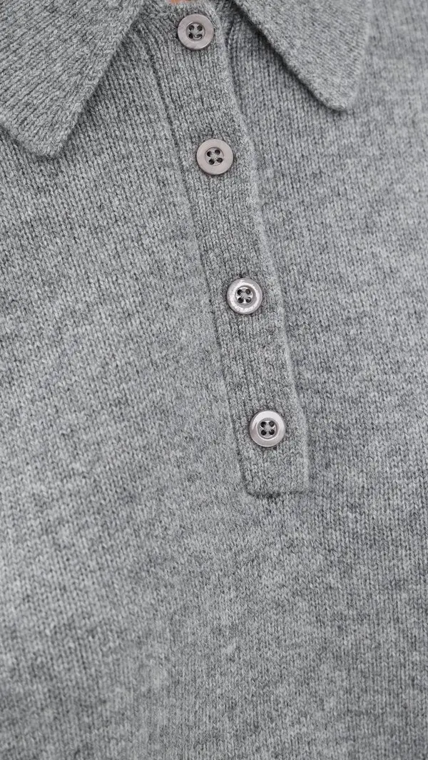 FRAME The Academy Polo Cashmere Pullover