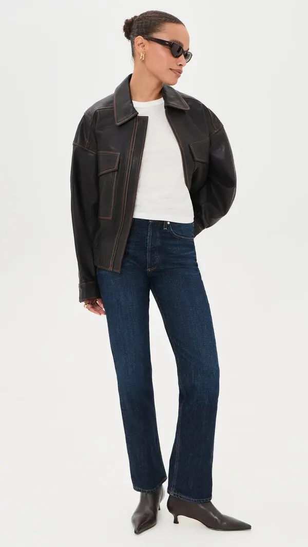 Staud Eugene Leather Jacket