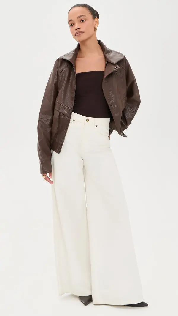 MADISON THE LABEL Nora Faux Leather Jacket
