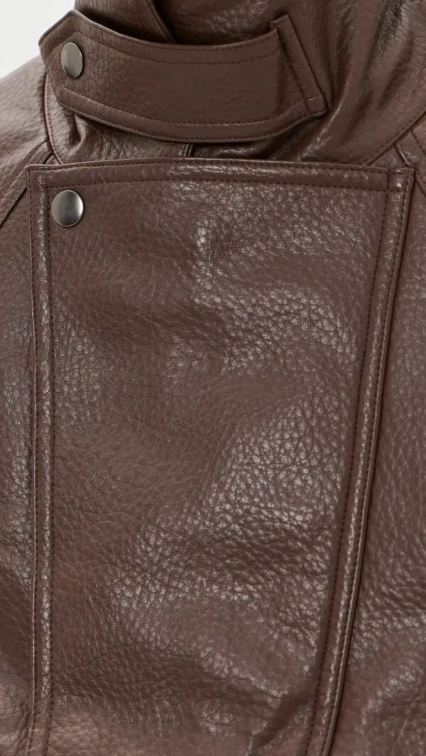 MADISON THE LABEL Nora Faux Leather Jacket