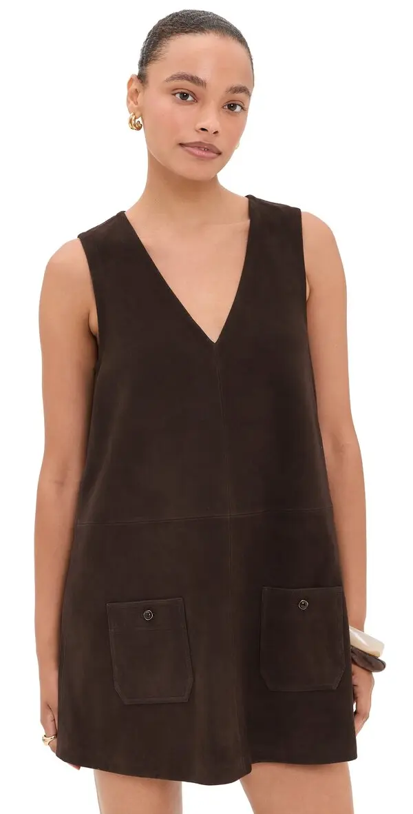FRAME Suede Safari Tent Dress