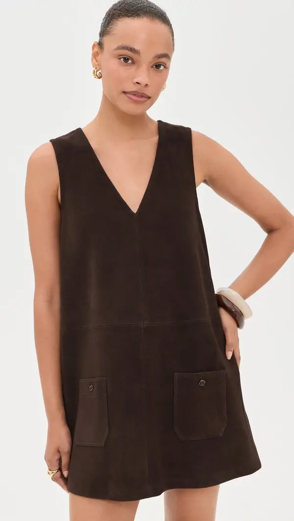FRAME Suede Safari Tent Dress