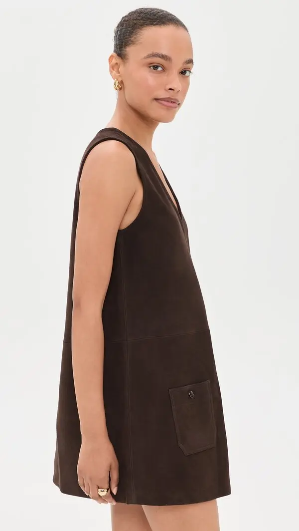 FRAME Suede Safari Tent Dress