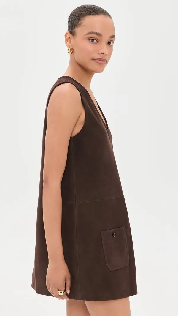 FRAME Suede Safari Tent Dress