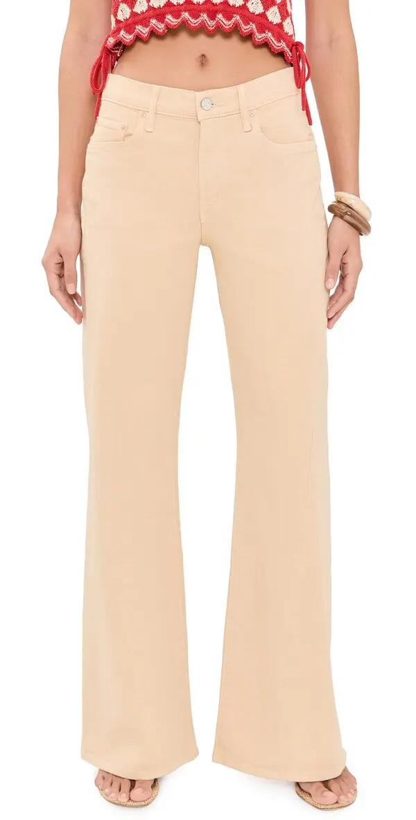 MOTHER Mr Sidestepper Twist Sneak Jeans - Winter Wheat
