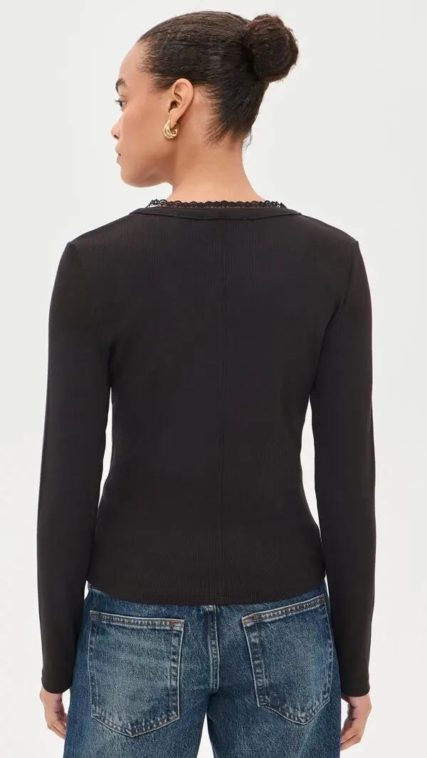 FRAME The Rib Trim Cardigan