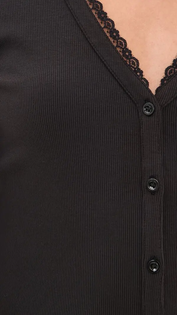 FRAME The Rib Trim Cardigan