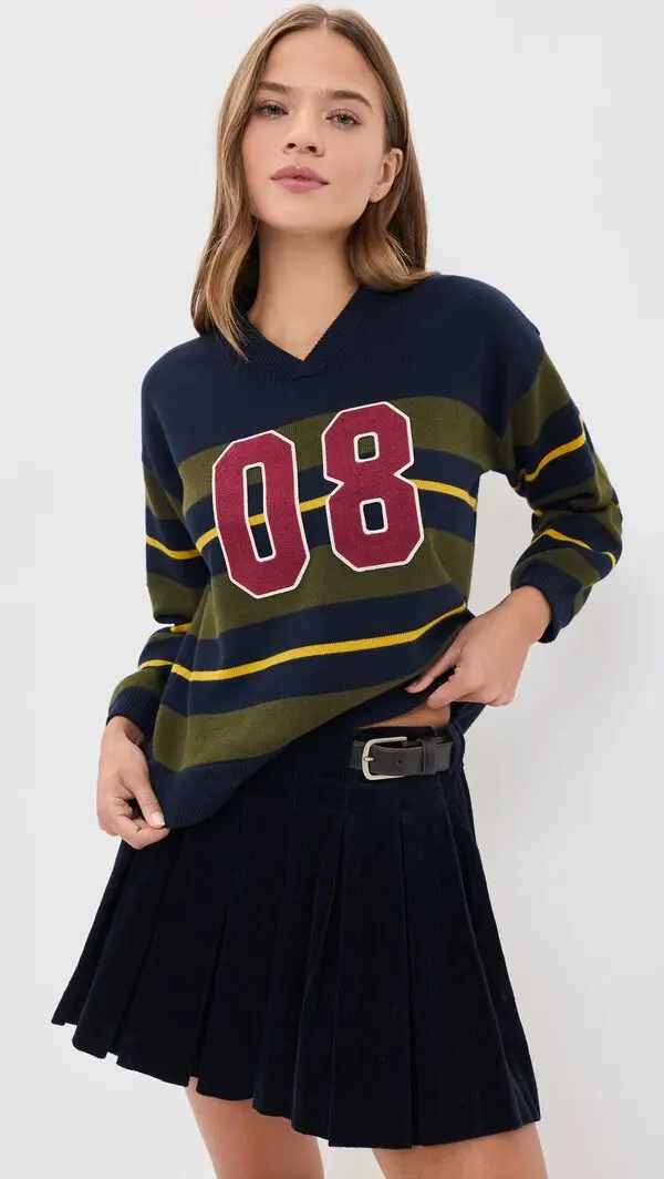 Sea Mina Novelty V Neck Sweater