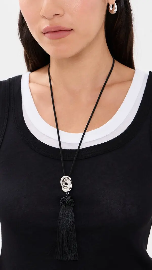 LUV AJ The Solstice Knot Tassel Necklace