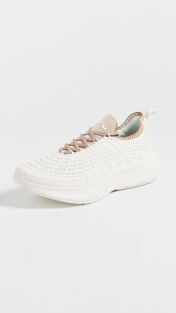 Apl Zipline Sneakers - Ivory/tan/ribbed