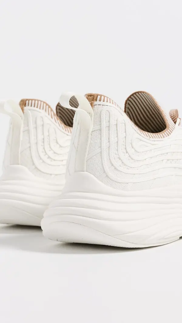 Apl Zipline Sneakers - Ivory/tan/ribbed