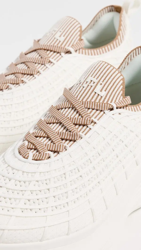 Apl Zipline Sneakers - Ivory/tan/ribbed