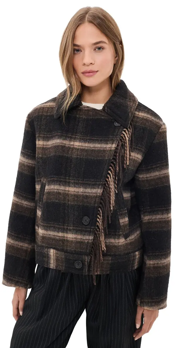 Isabel Marant Étoile Galeane Jacket - Black/khaki