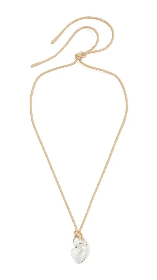 Jenny Bird Estelle Rope Necklace - High Polish Silver