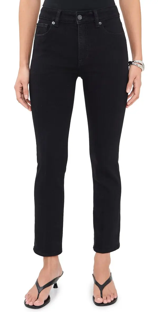 Good American Soft Tech Good Legs Straight Jeans