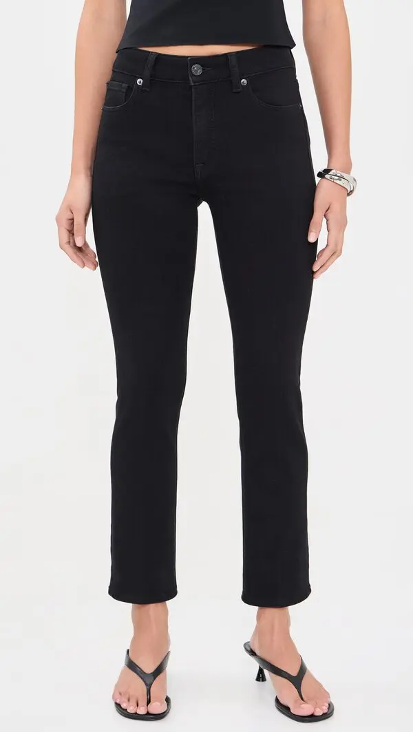 Good American Soft Tech Good Legs Straight Jeans