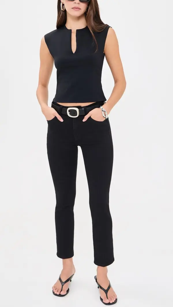 Good American Soft Tech Good Legs Straight Jeans