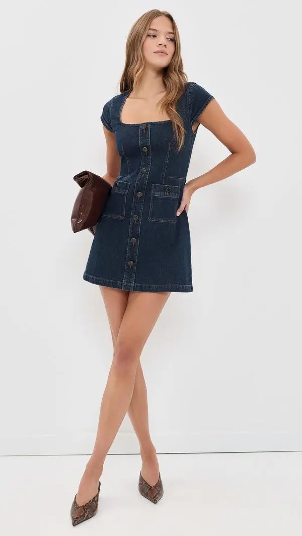 Paige Joanna Denim Mini Dress
