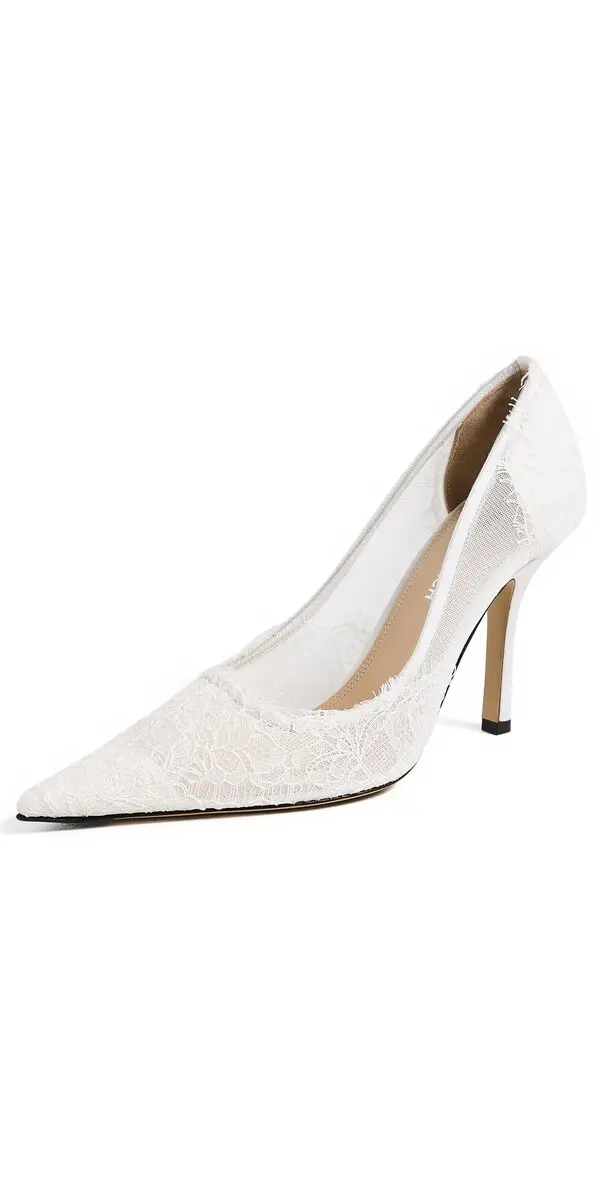 Mach & Mach Devon Chantilly Lace Pumps