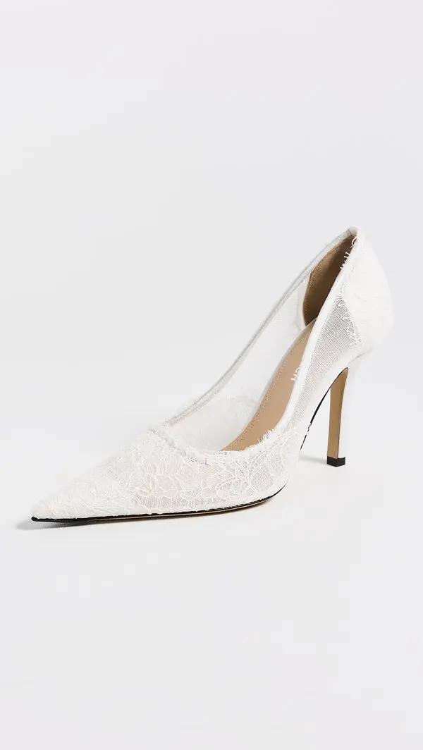 Mach & Mach Devon Chantilly Lace Pumps