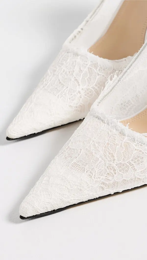 Mach & Mach Devon Chantilly Lace Pumps