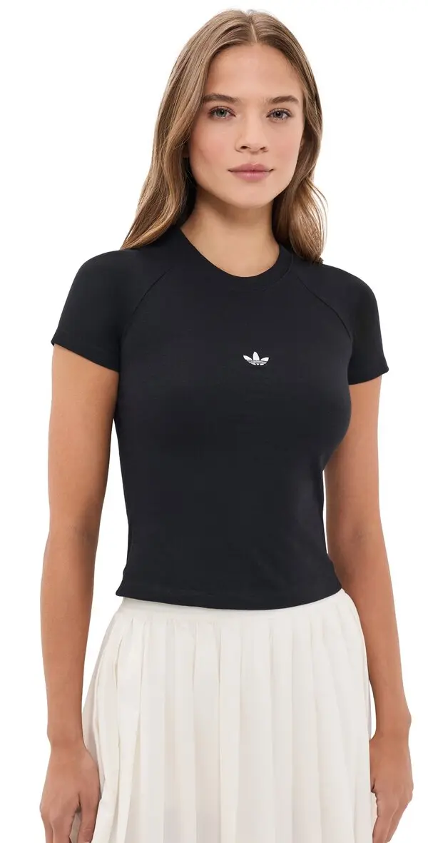 Adidas Essentials Slim Tee - Black