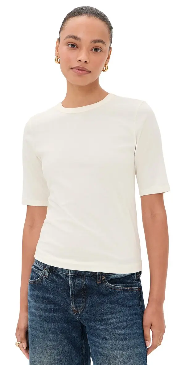 PISTOLA Melika Quarter Sleeve Crew Neck Tee