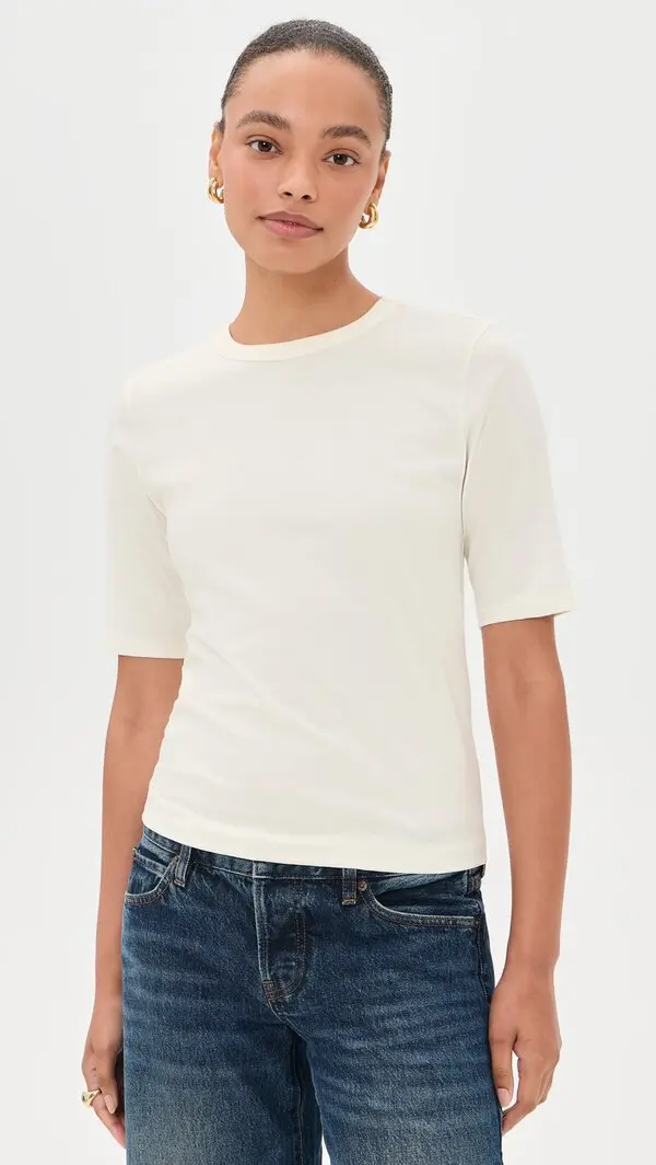 PISTOLA Melika Quarter Sleeve Crew Neck Tee