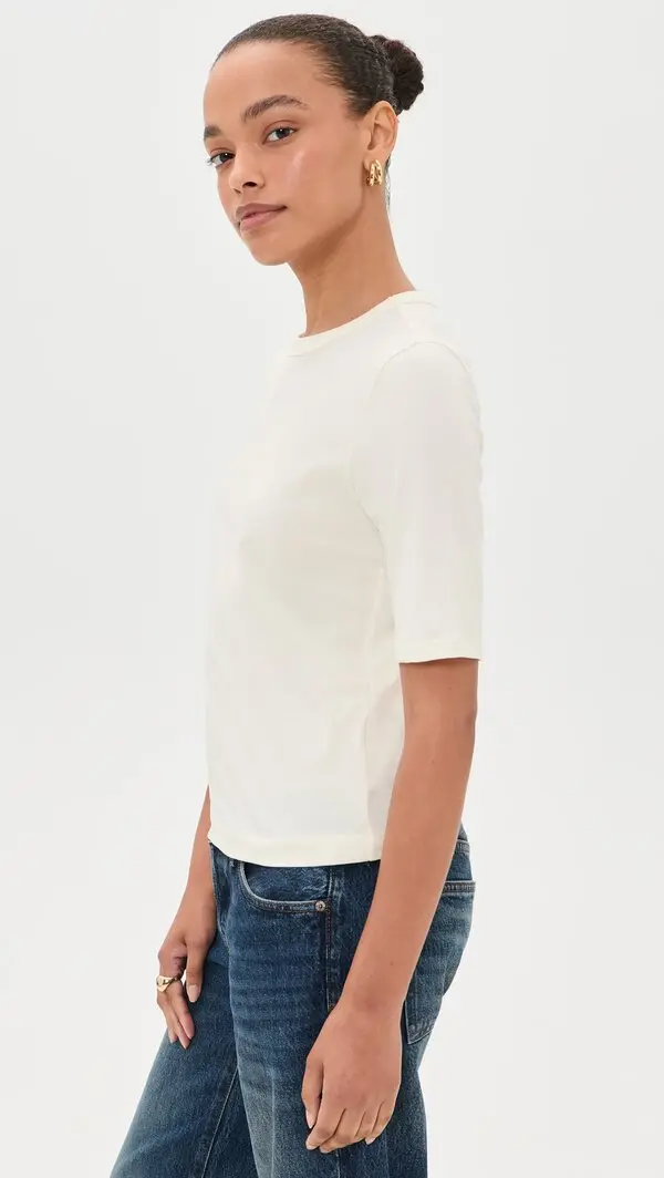PISTOLA Melika Quarter Sleeve Crew Neck Tee