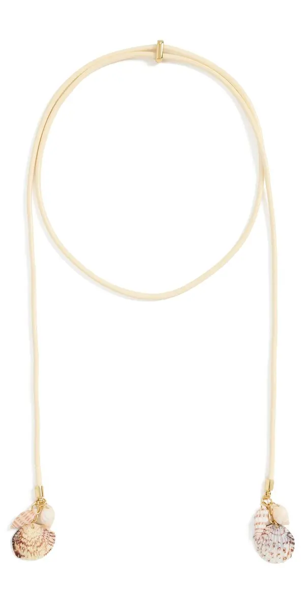 LOGAN TAY Shell Drop Wrap Necklace