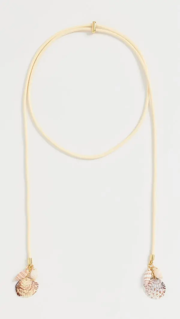 LOGAN TAY Shell Drop Wrap Necklace