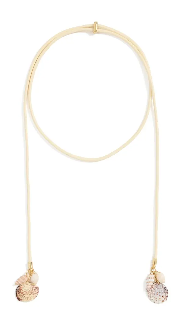 LOGAN TAY Shell Drop Wrap Necklace
