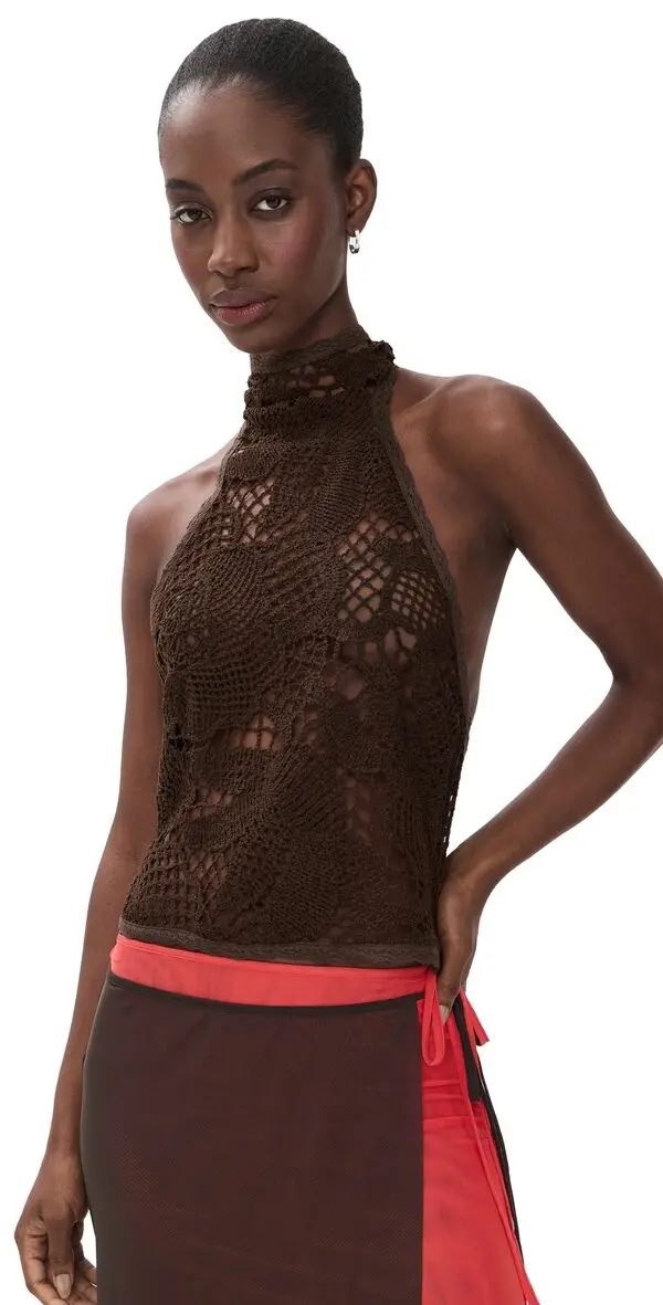 SIEDRES Indy Top - Brown
