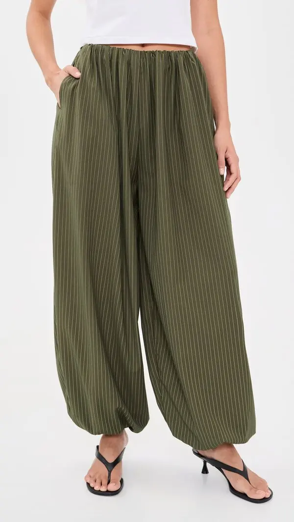 MUSE ASSEMBLY Eva Pinstripe Trousers
