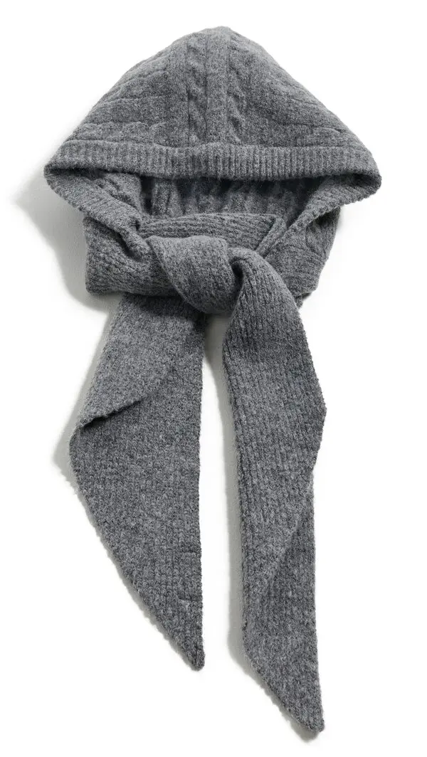 Hat Attack Cable Hooded Scarf
