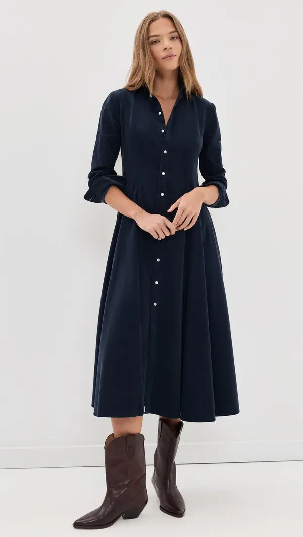 Polo Ralph Lauren Corduroy Collared Shirt Dress